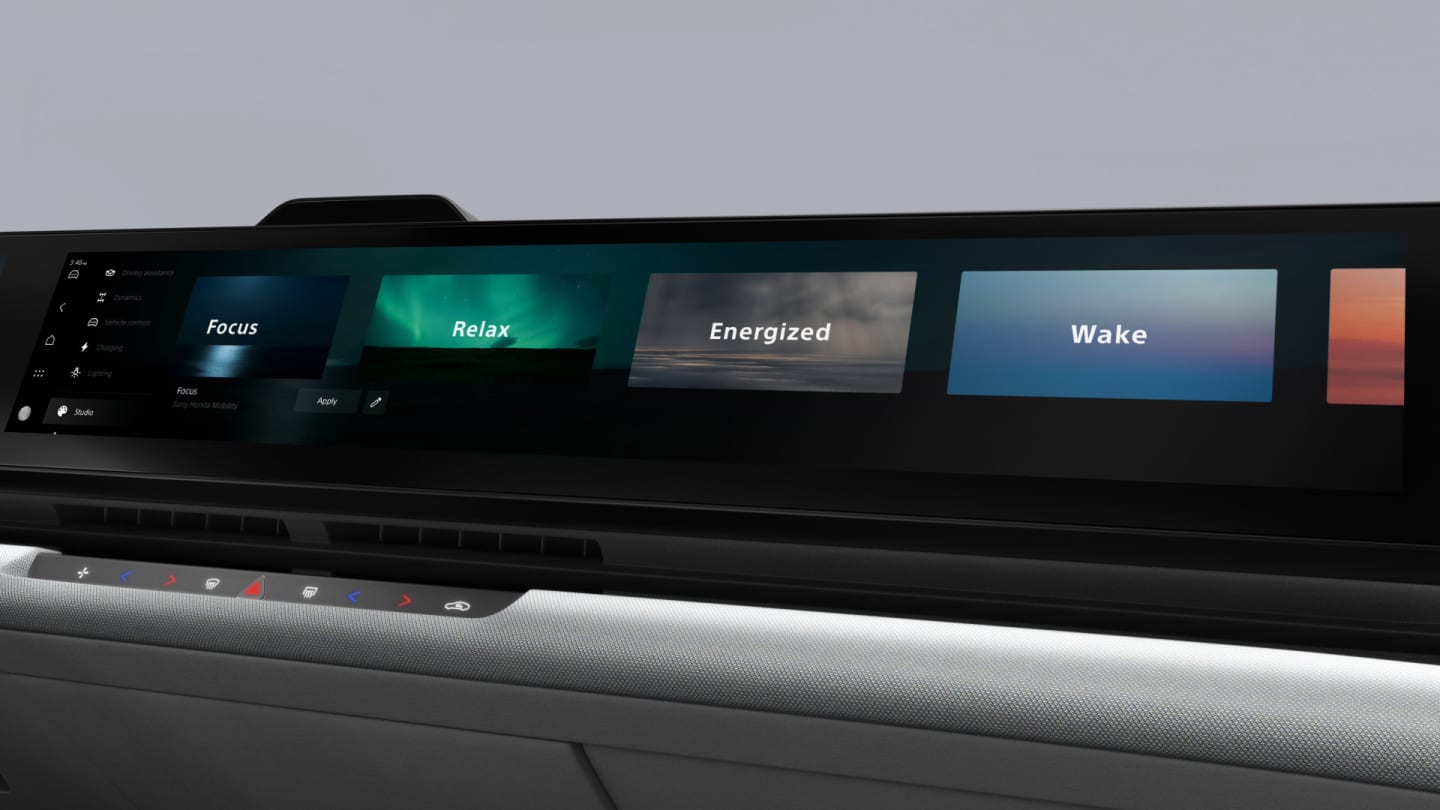 ソニー・ホンダモビリティ、「AFEELA 1」を発表 先進運転支援システムによる、革新的な移動体験 | AXIS Web | デザインの視点で、人間の可能性や創造性を伝えるメディア